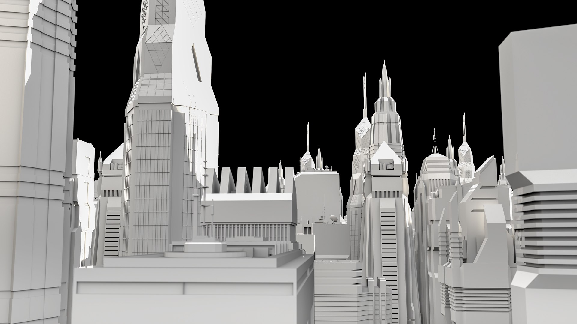Buildings Tower Polys 3D Model - TurboSquid 1493397