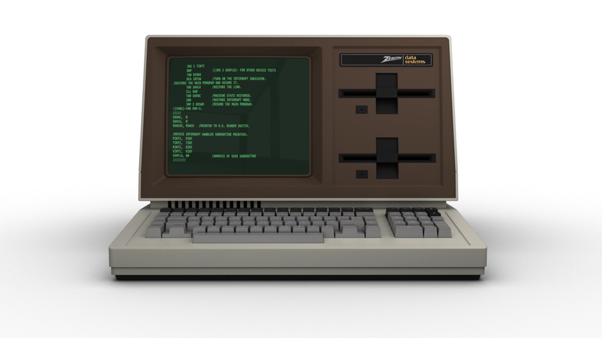 3D Vintage Zenith Z-120 Model - TurboSquid 1191127