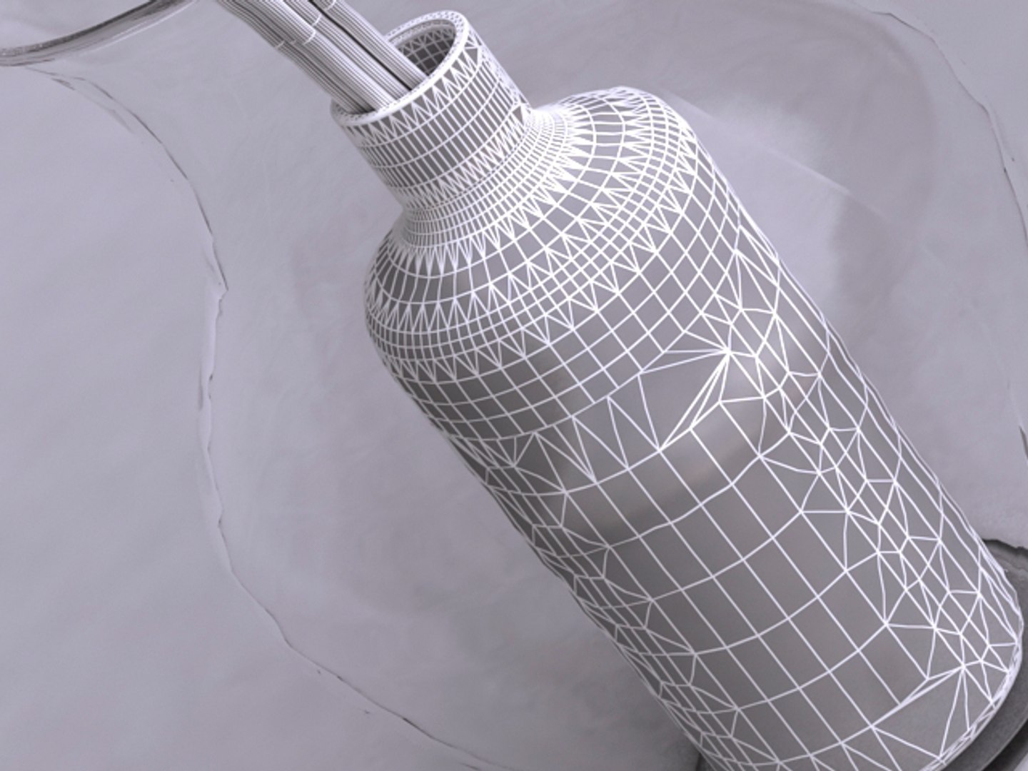 3d model essence oil aroma vase