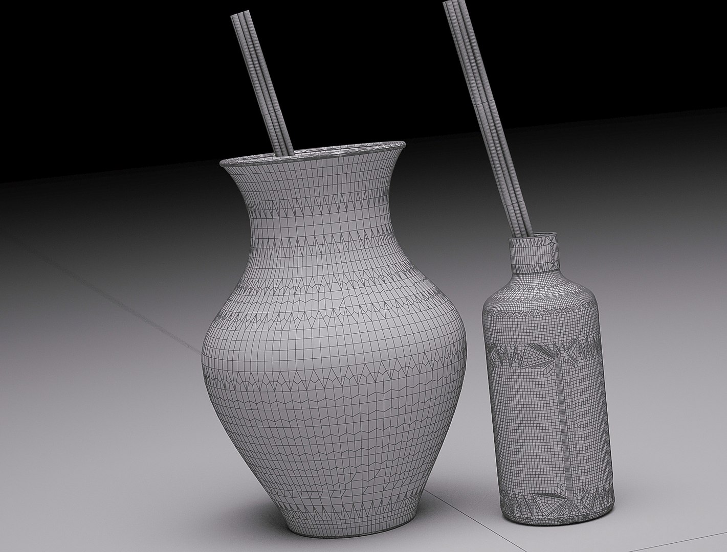 3d model essence oil aroma vase