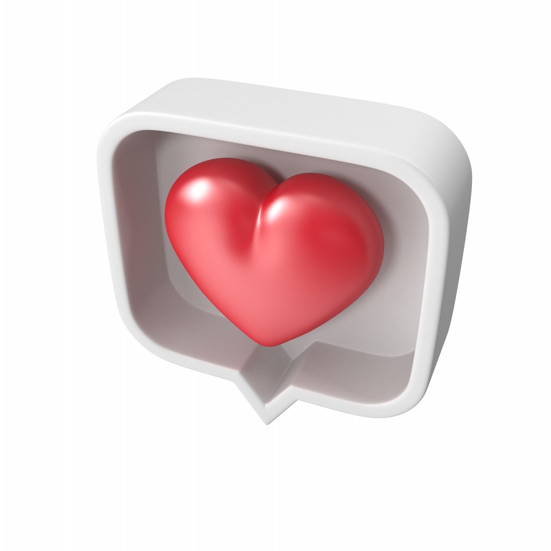 Like Heart Model - TurboSquid 2266097