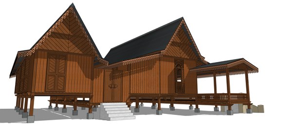 Malaysia Rumah Tradisional Melayu Melaka 3D model - TurboSquid 1950374