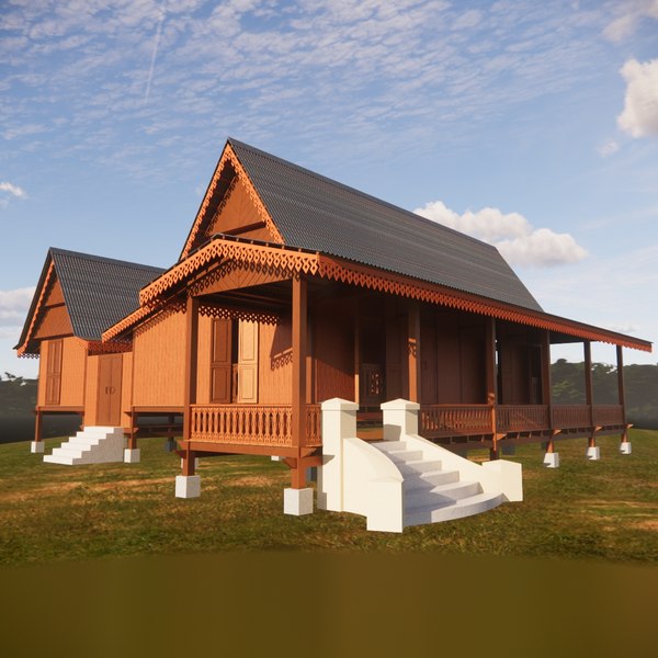 말레이시아 루마 트래디셔널 멜라유 멜라카 3D 모델 - TurboSquid 1950374