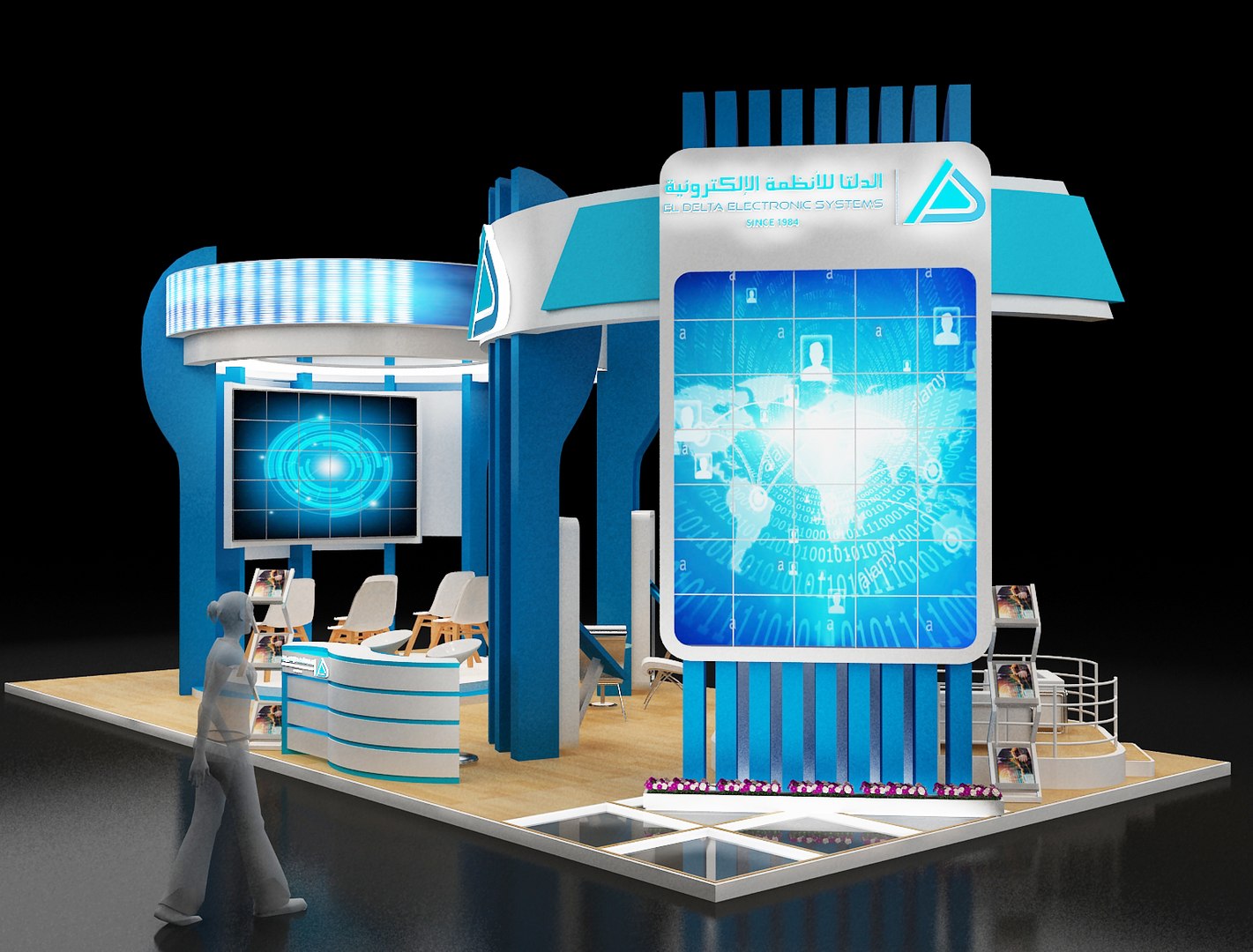 Stand Exhibition Booth Model - TurboSquid 1596171