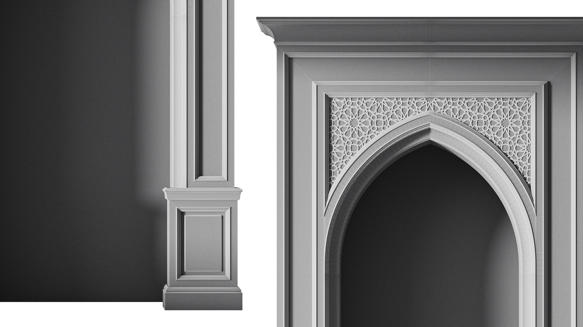 3D Arch 11 Arabic Model - TurboSquid 2391237