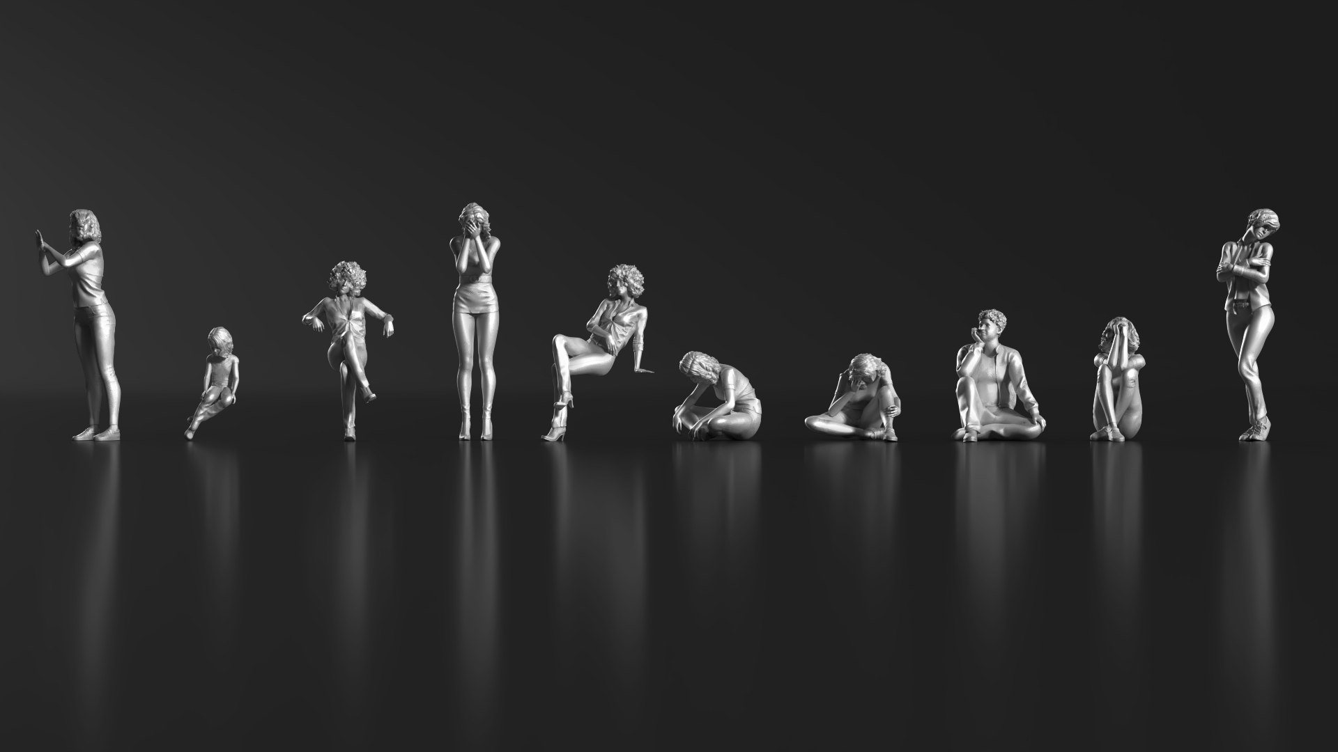 HD People 13 Sad 3D Model - TurboSquid 2103676