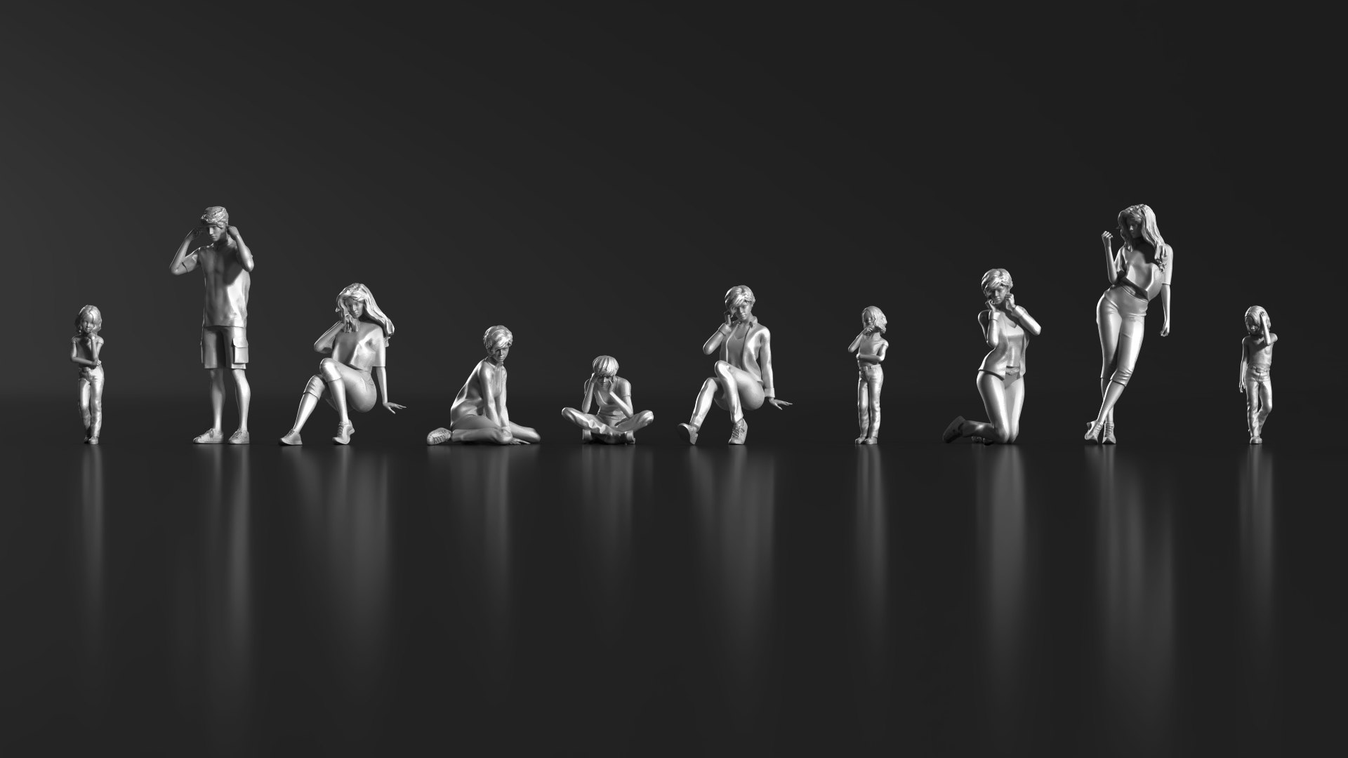 HD People 13 Sad 3D Model - TurboSquid 2103676