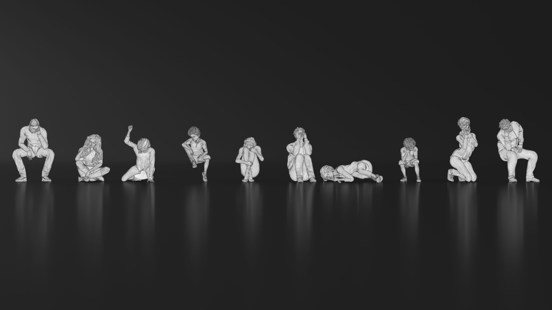 HD People 13 Sad 3D Model - TurboSquid 2103676