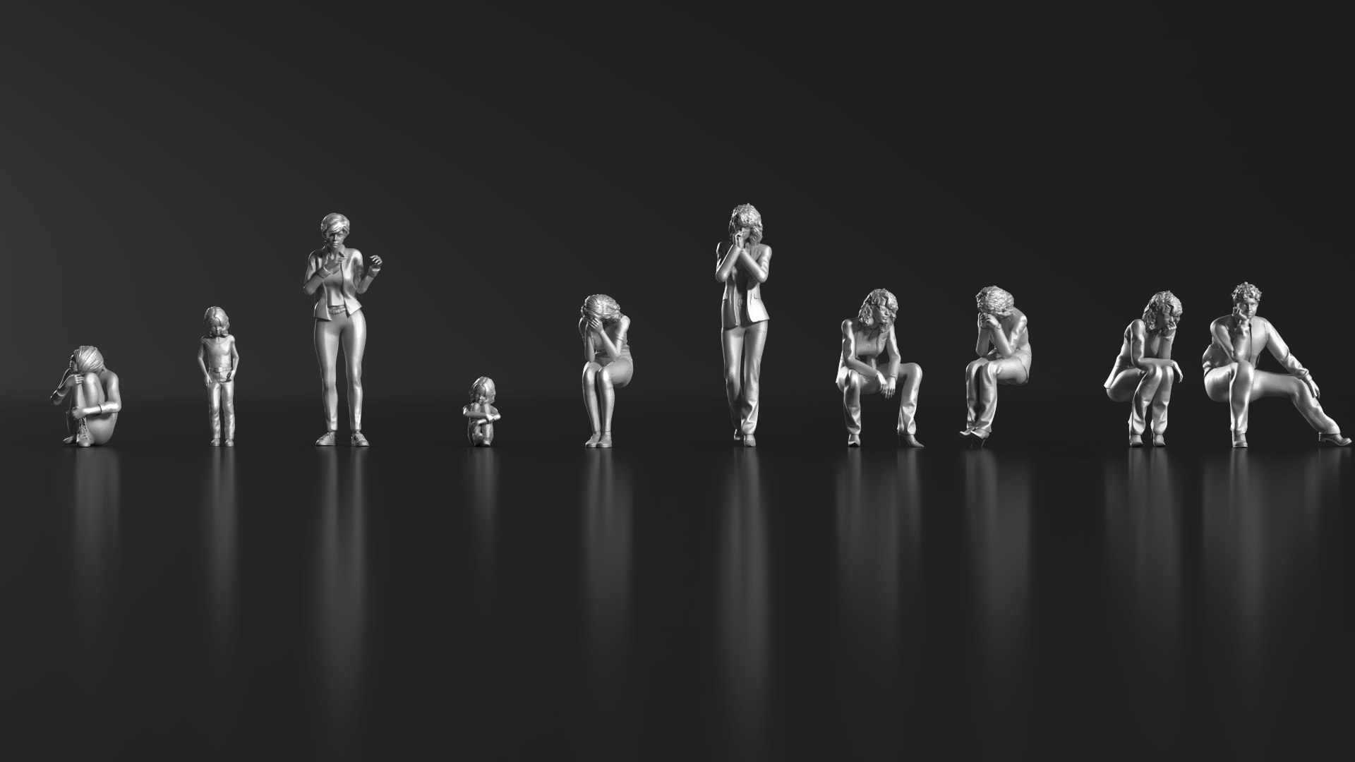 HD People 13 Sad 3D Model - TurboSquid 2103676