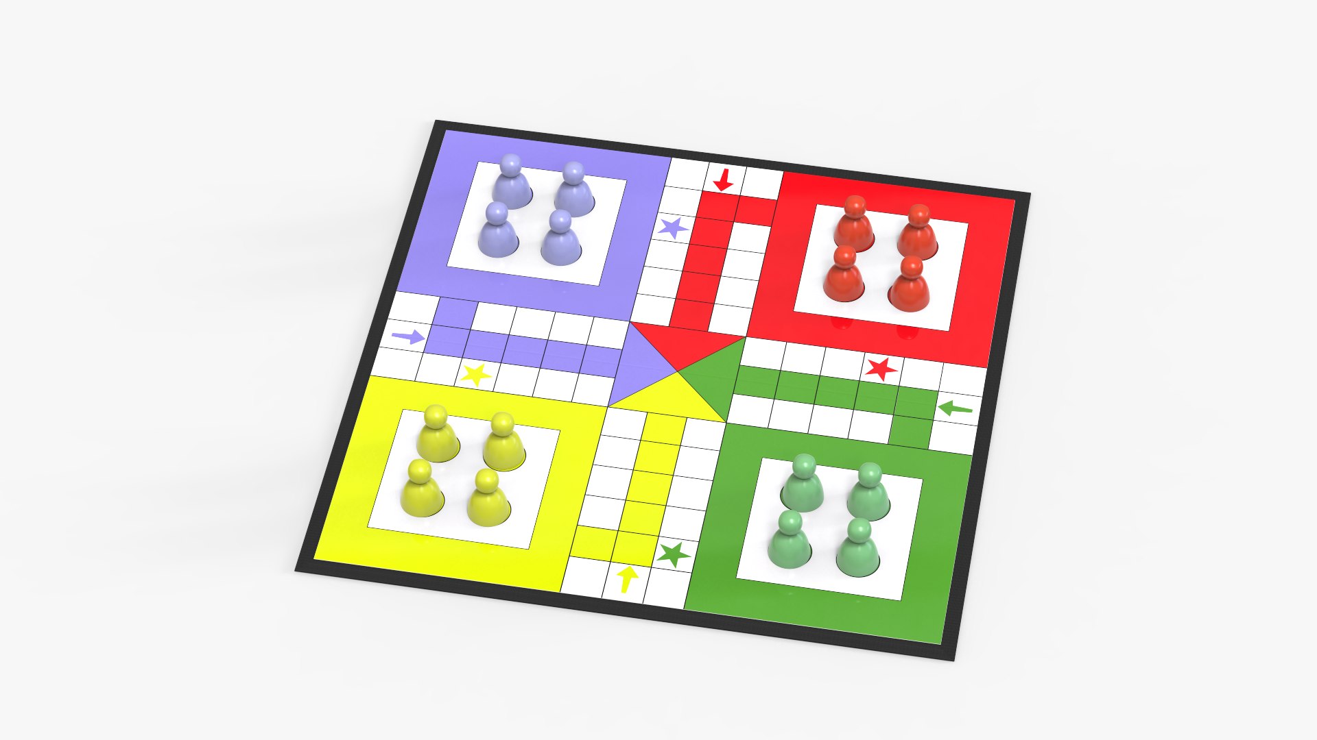 3D Ludo Board Game Model - TurboSquid 2063972
