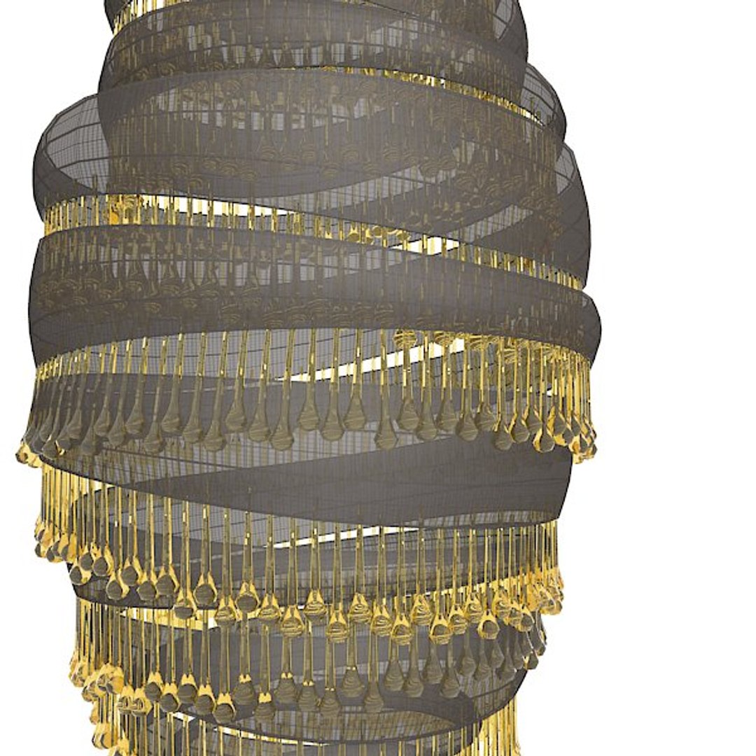 3ds max big chandelier tumble