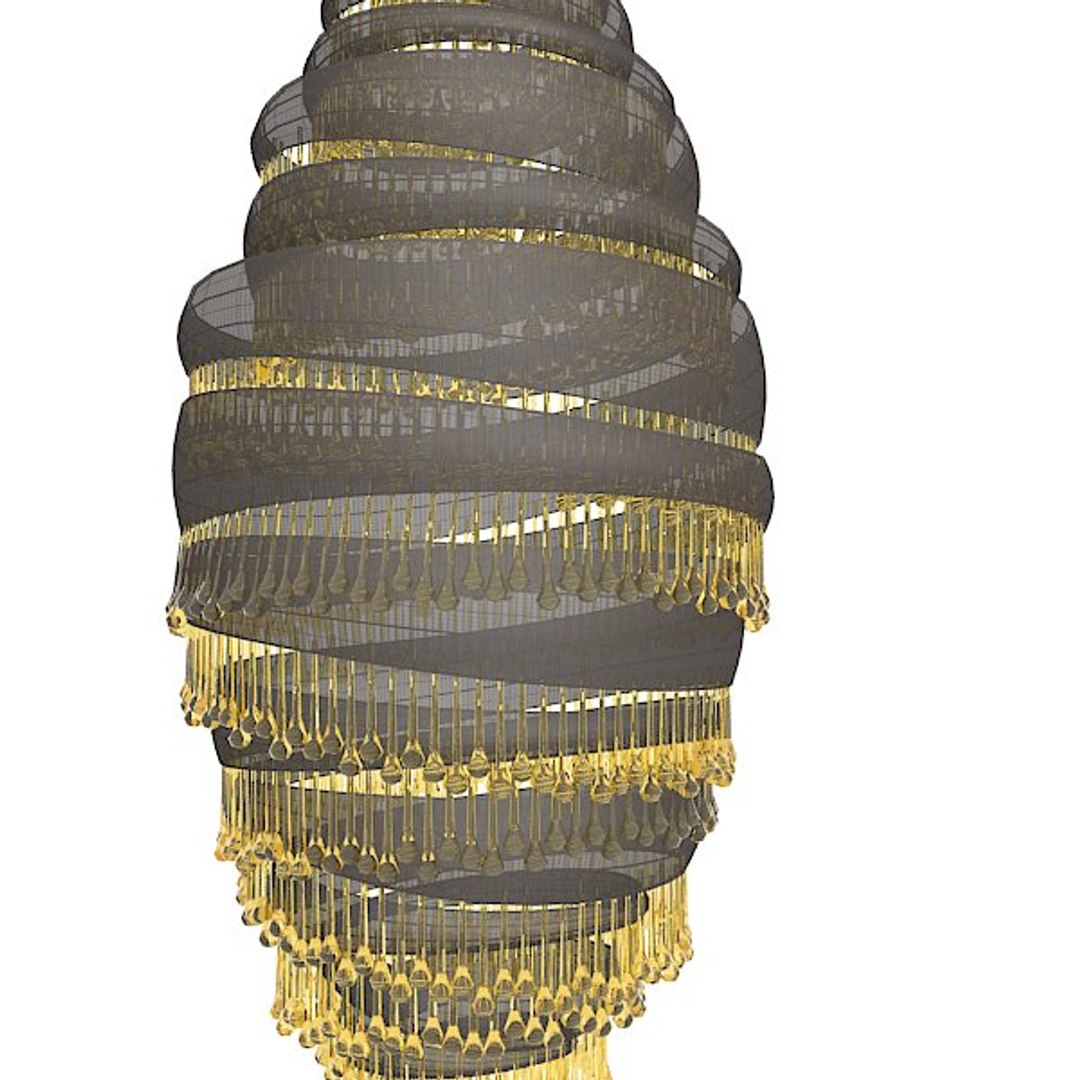 3ds max big chandelier tumble