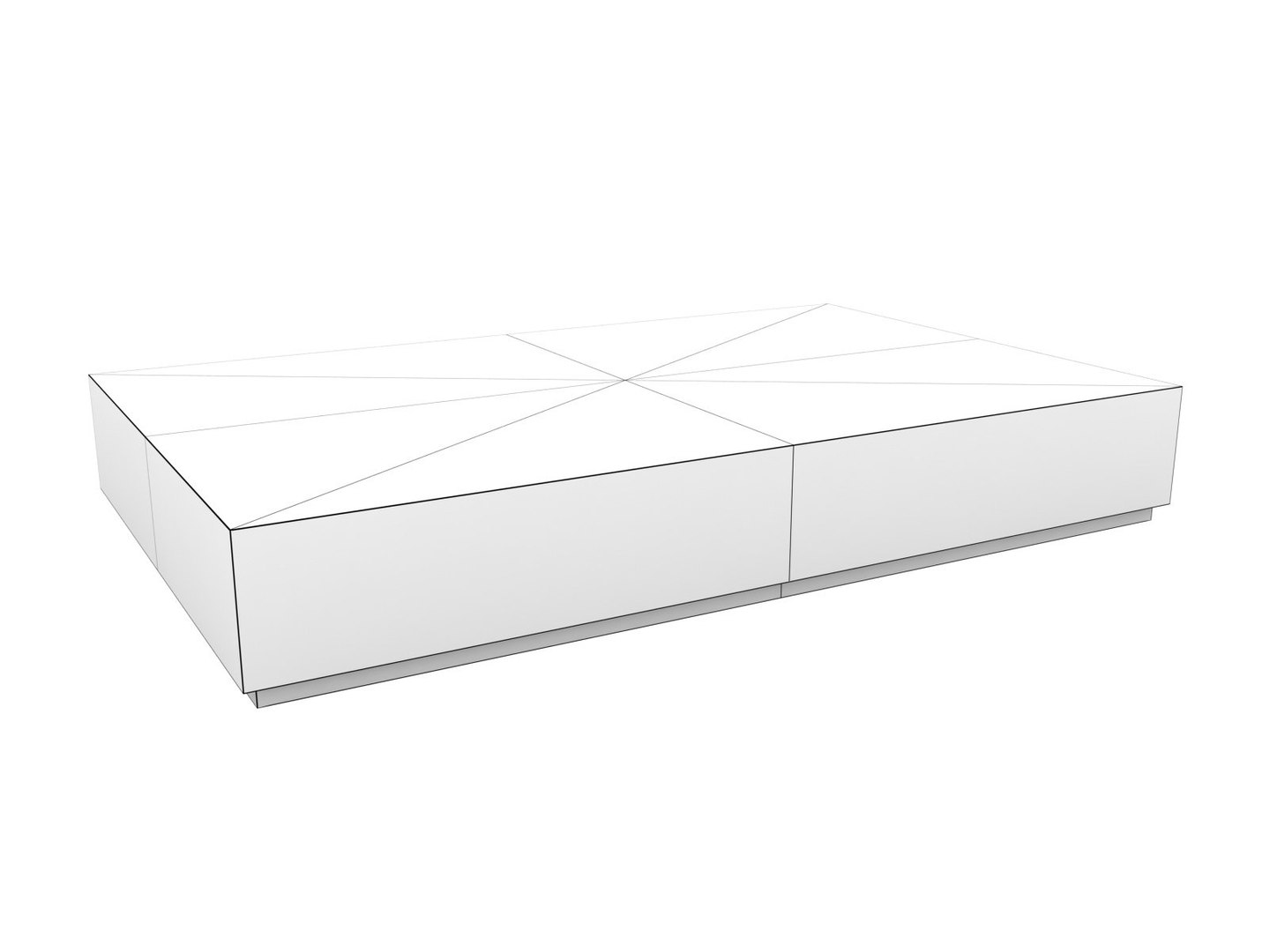 Machinto Rectangular Coffee Table 3D Model - TurboSquid 1161033