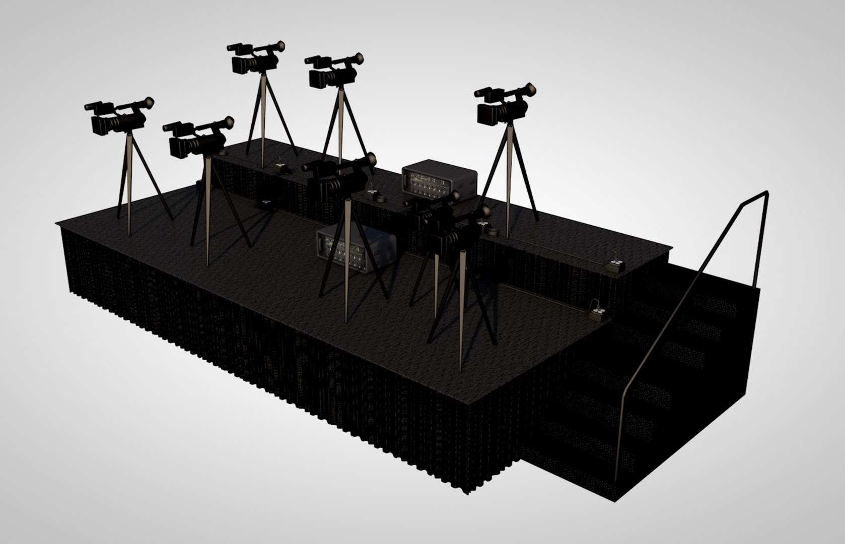 Press Risers 3D Model - TurboSquid 1399330