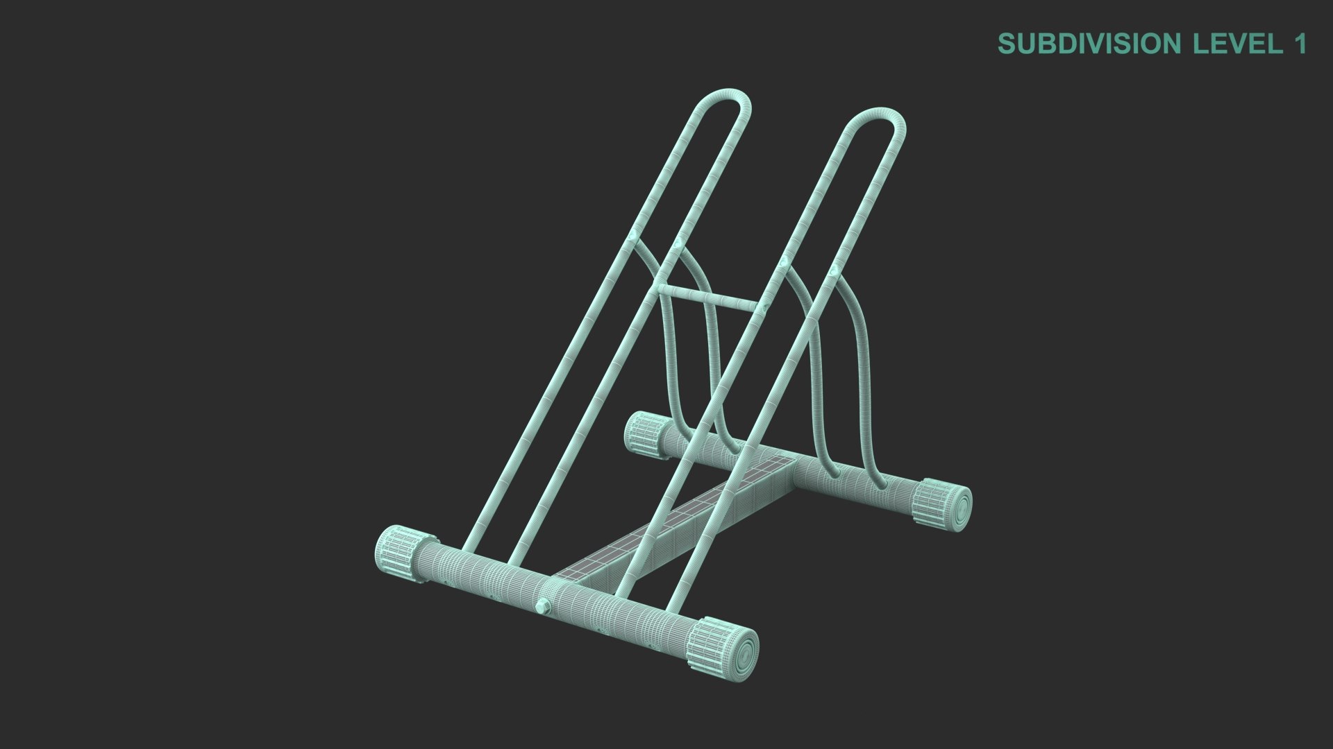 3D Model Bicycle Rack - TurboSquid 1929488