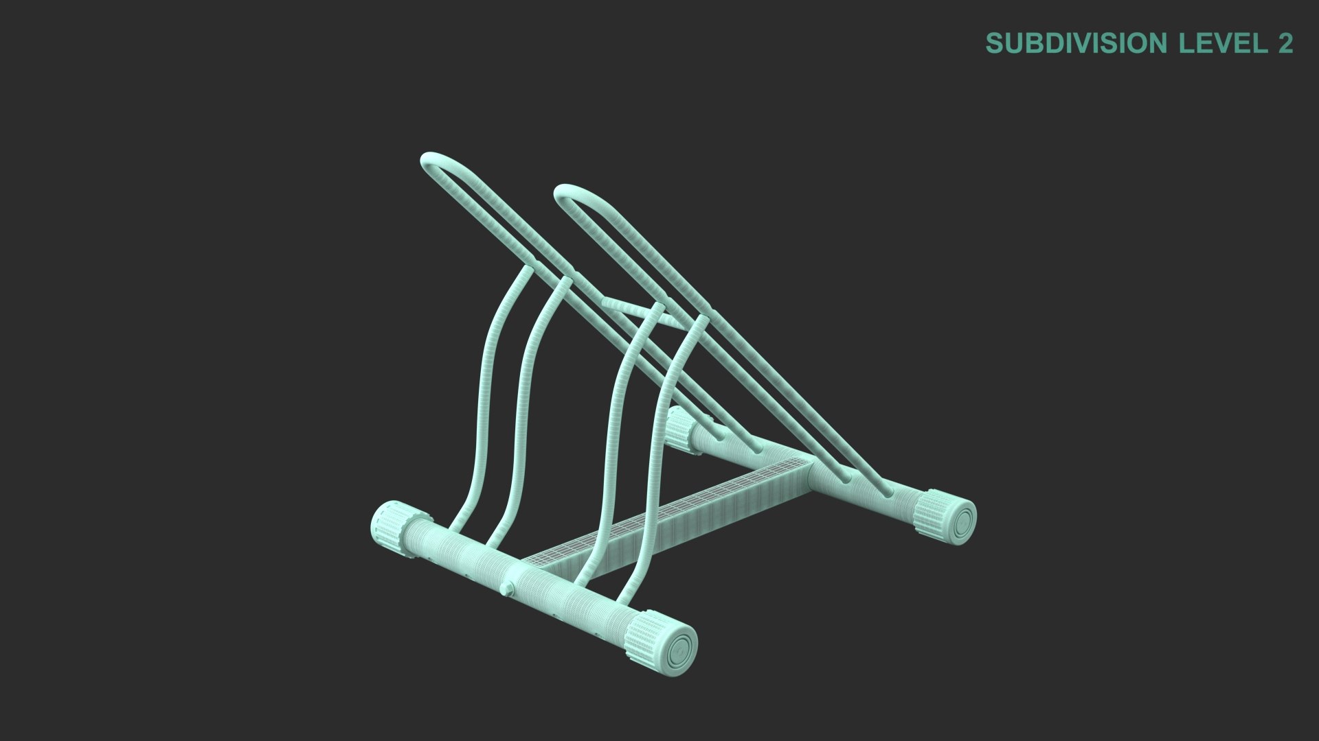 3D Model Bicycle Rack - TurboSquid 1929488