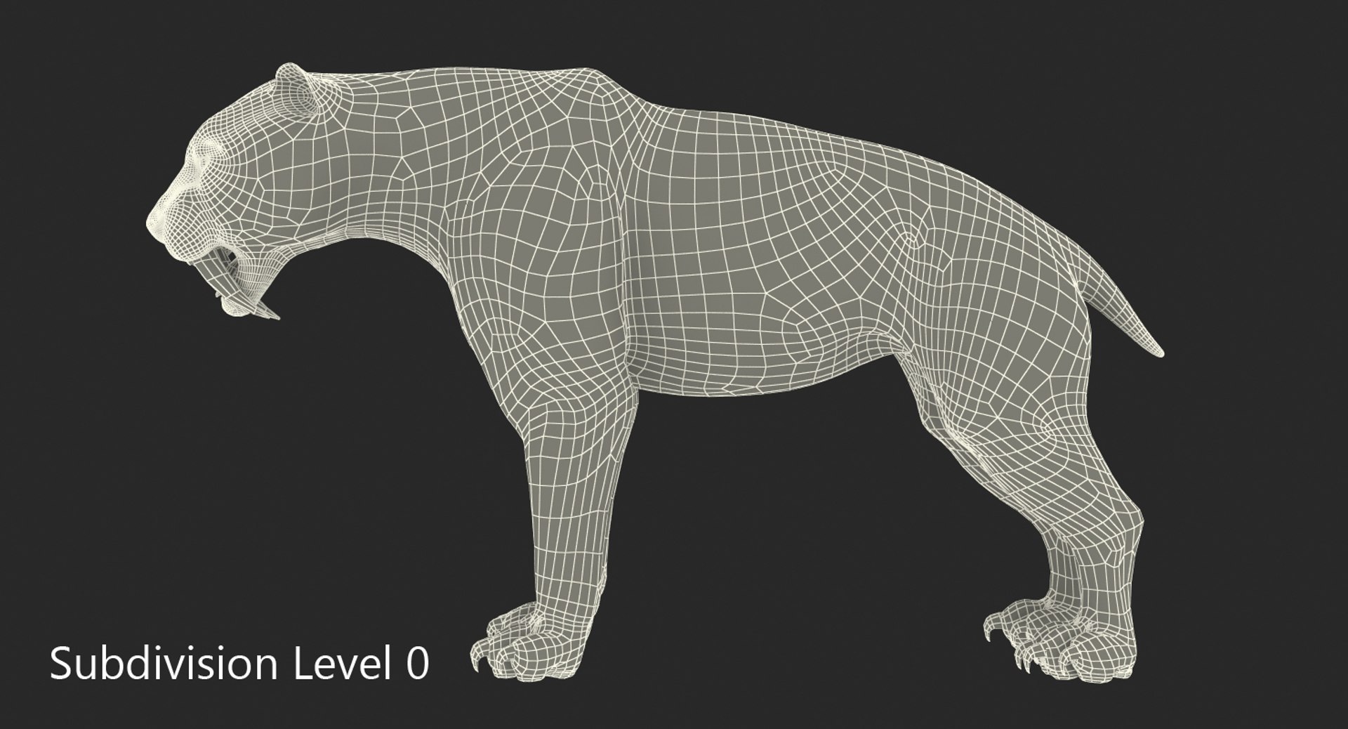 Saber Tooth Tiger 3D Model - TurboSquid 1329664