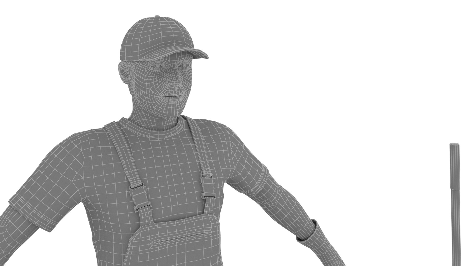 Cleaner Male Worker 3D Model - TurboSquid 1842811