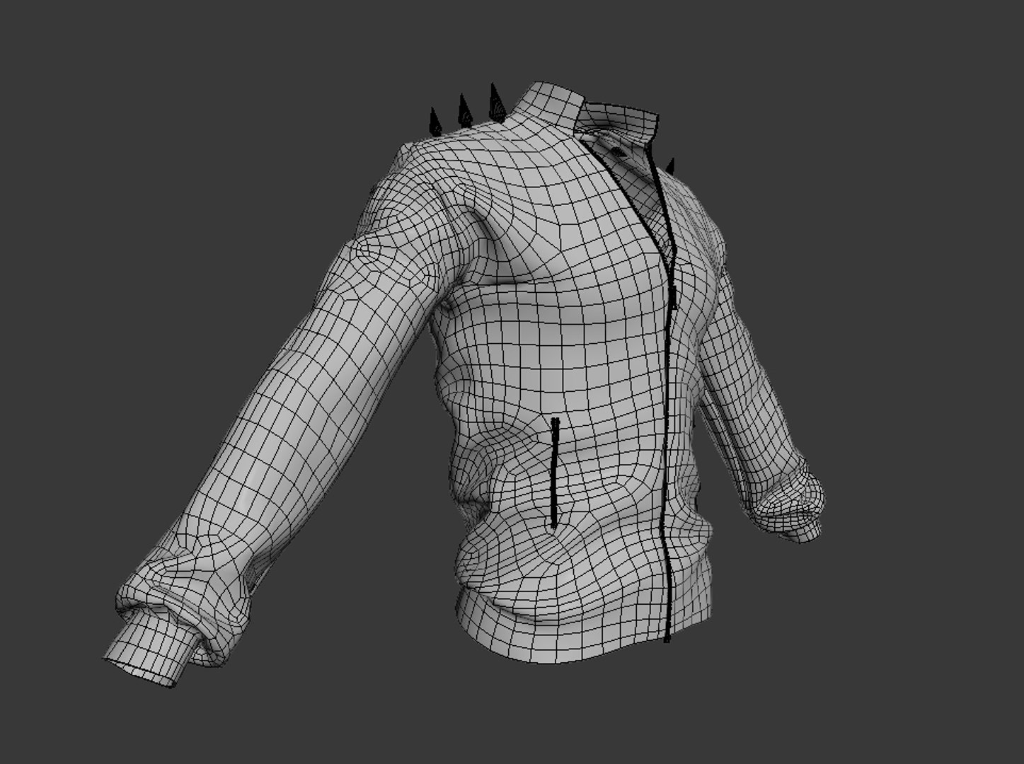 3d Leather Jacket Model