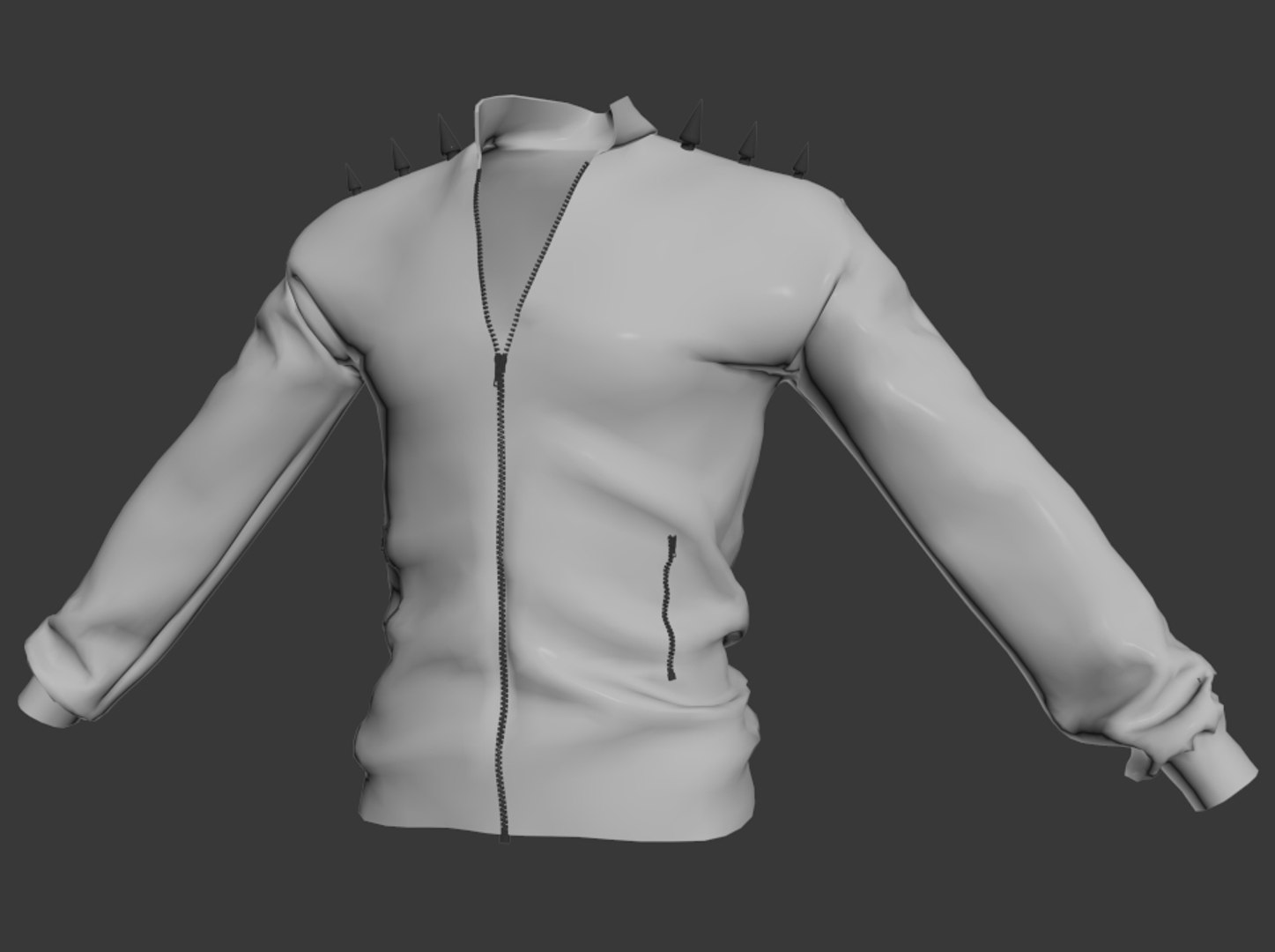 3d Leather Jacket Model
