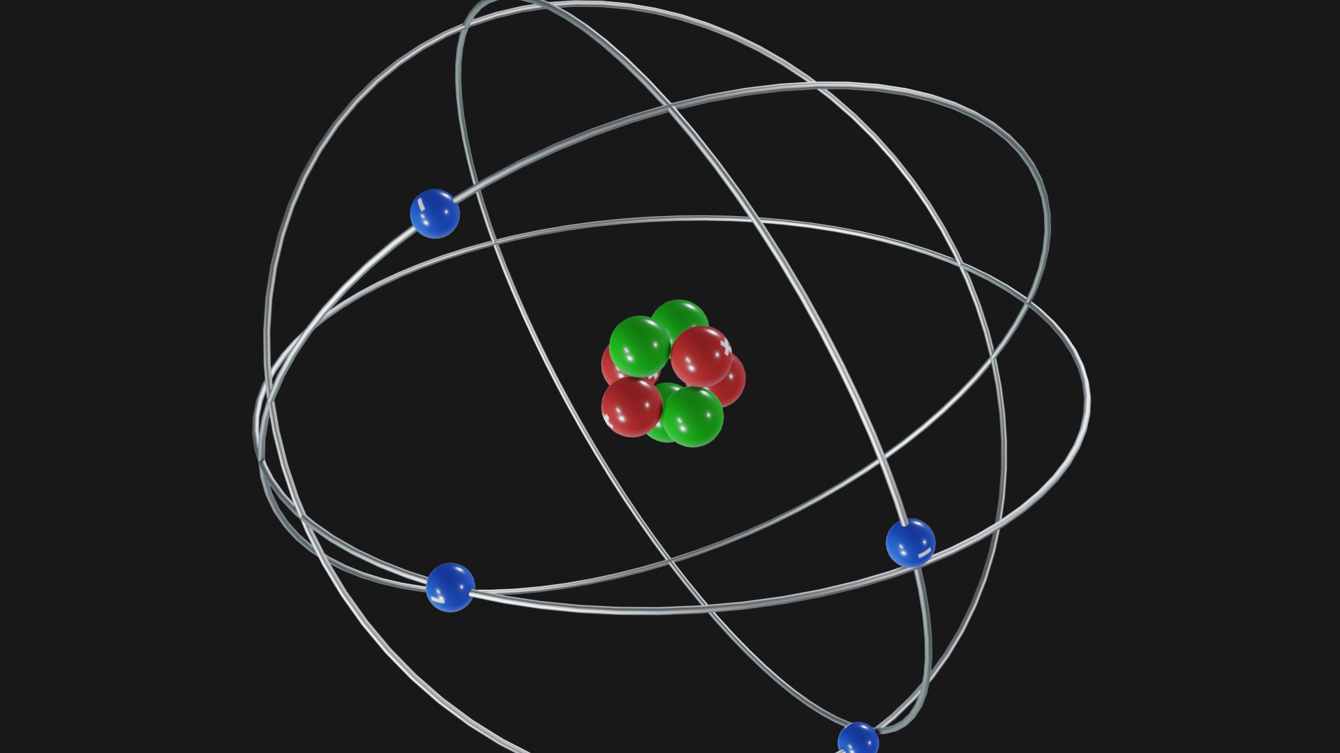 Atom Nuclear Model - Rutherford 3D model - TurboSquid 1770098