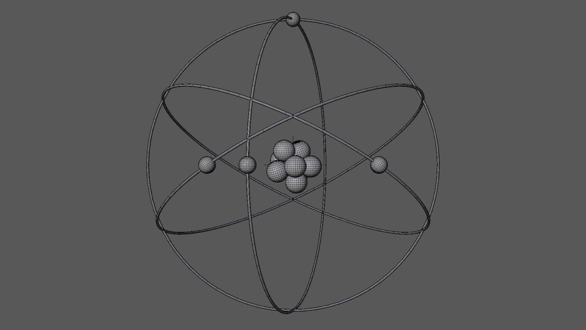 Atom Nuclear Model - Rutherford 3D Model - TurboSquid 1770098
