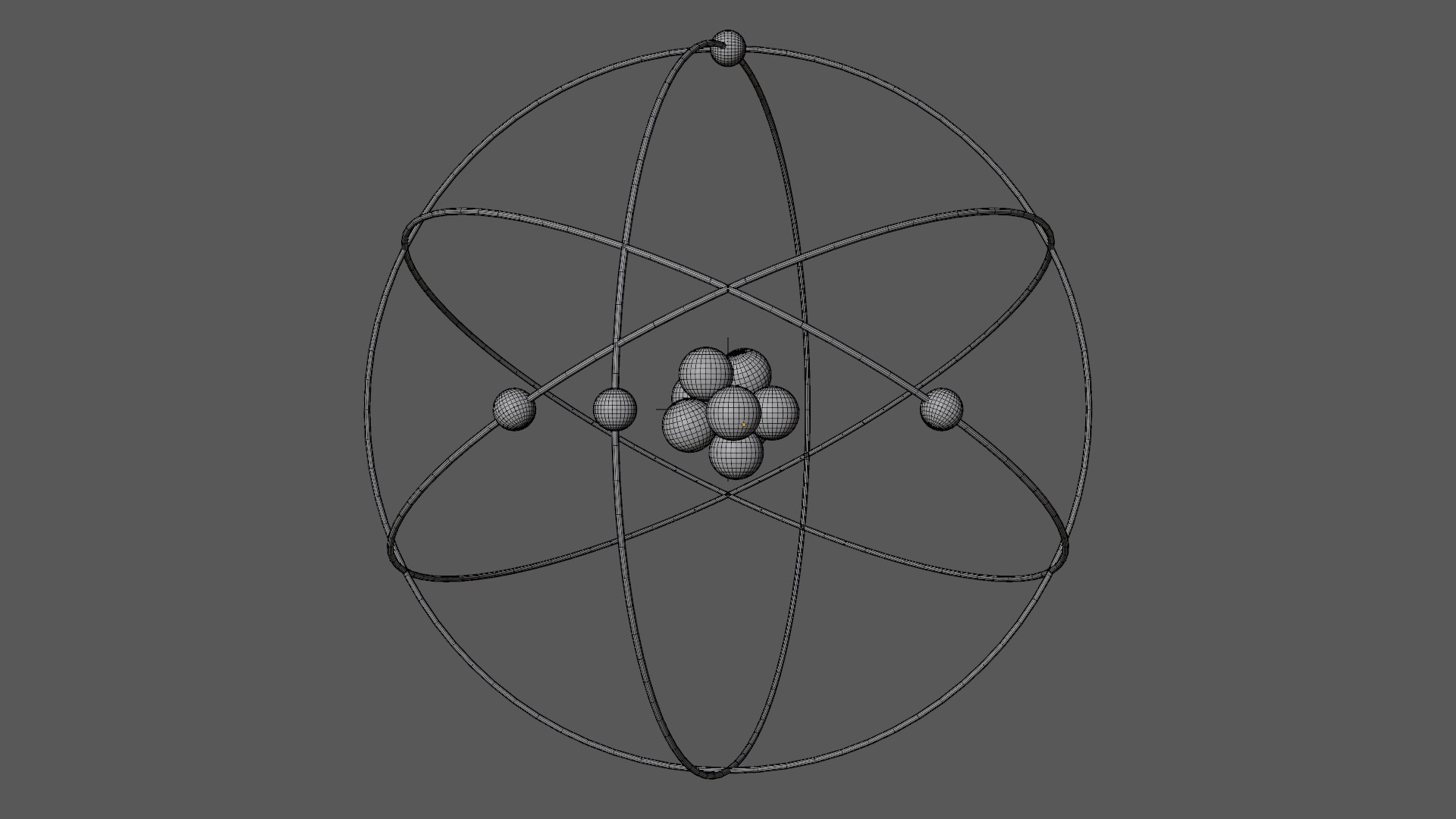 Atom Nuclear Model - Rutherford 3D model - TurboSquid 1770098