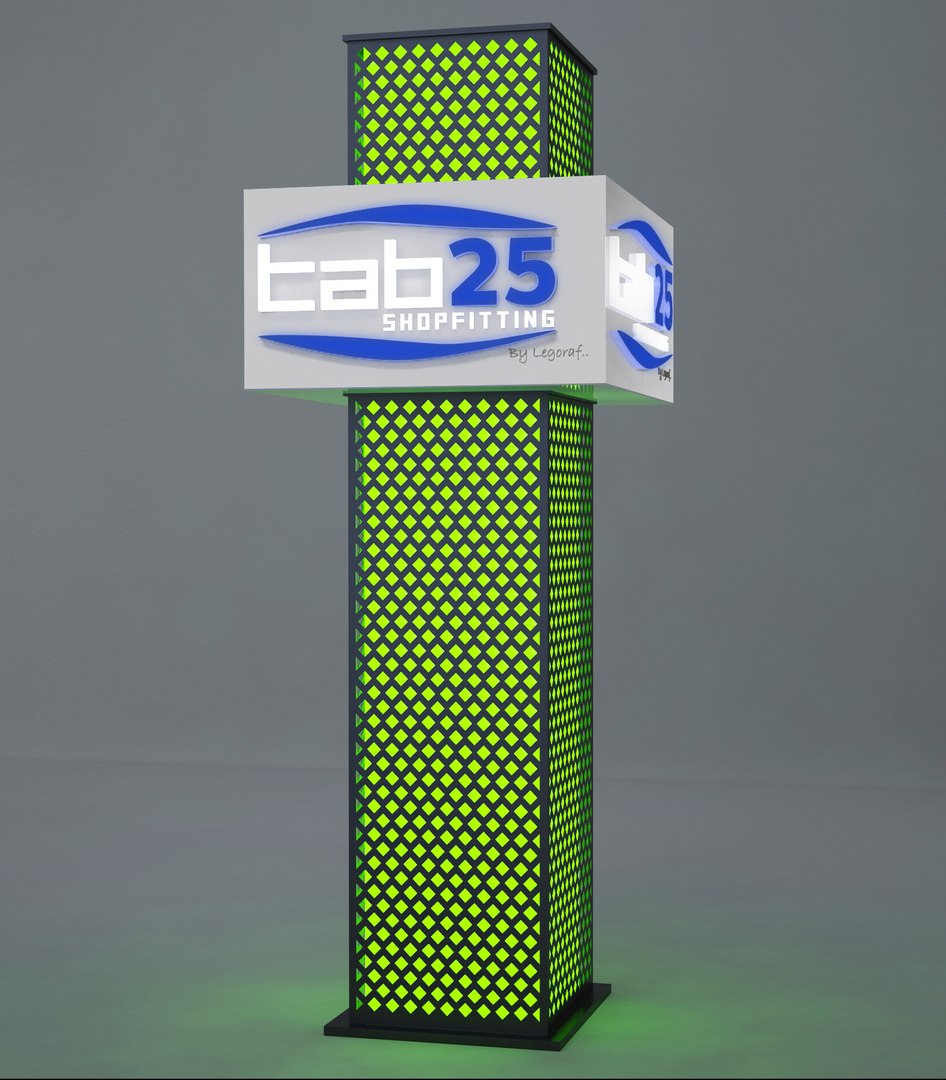 Signage 3d Model