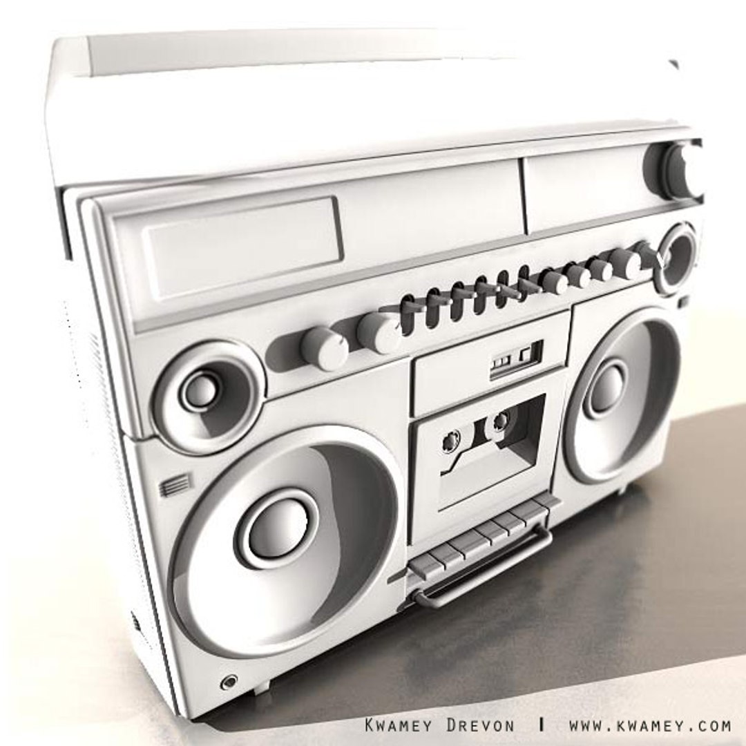 Panasonic Boomboxes Player 3d Model