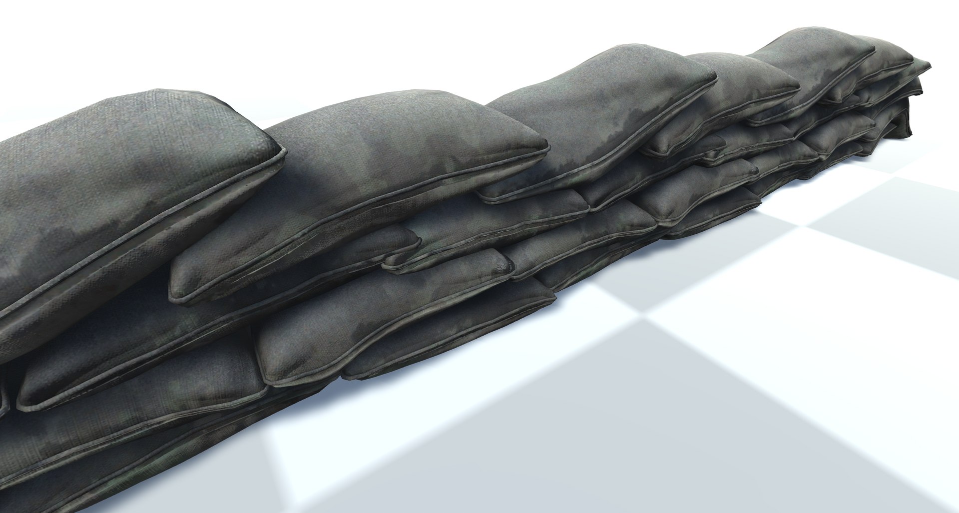 Military Sandbags 01 3D - TurboSquid 2147500
