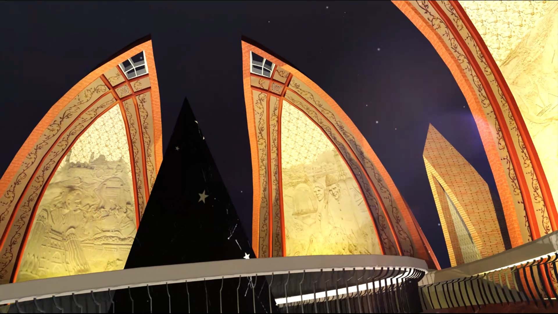 3D Model Pakistan Monument - TurboSquid 2104576