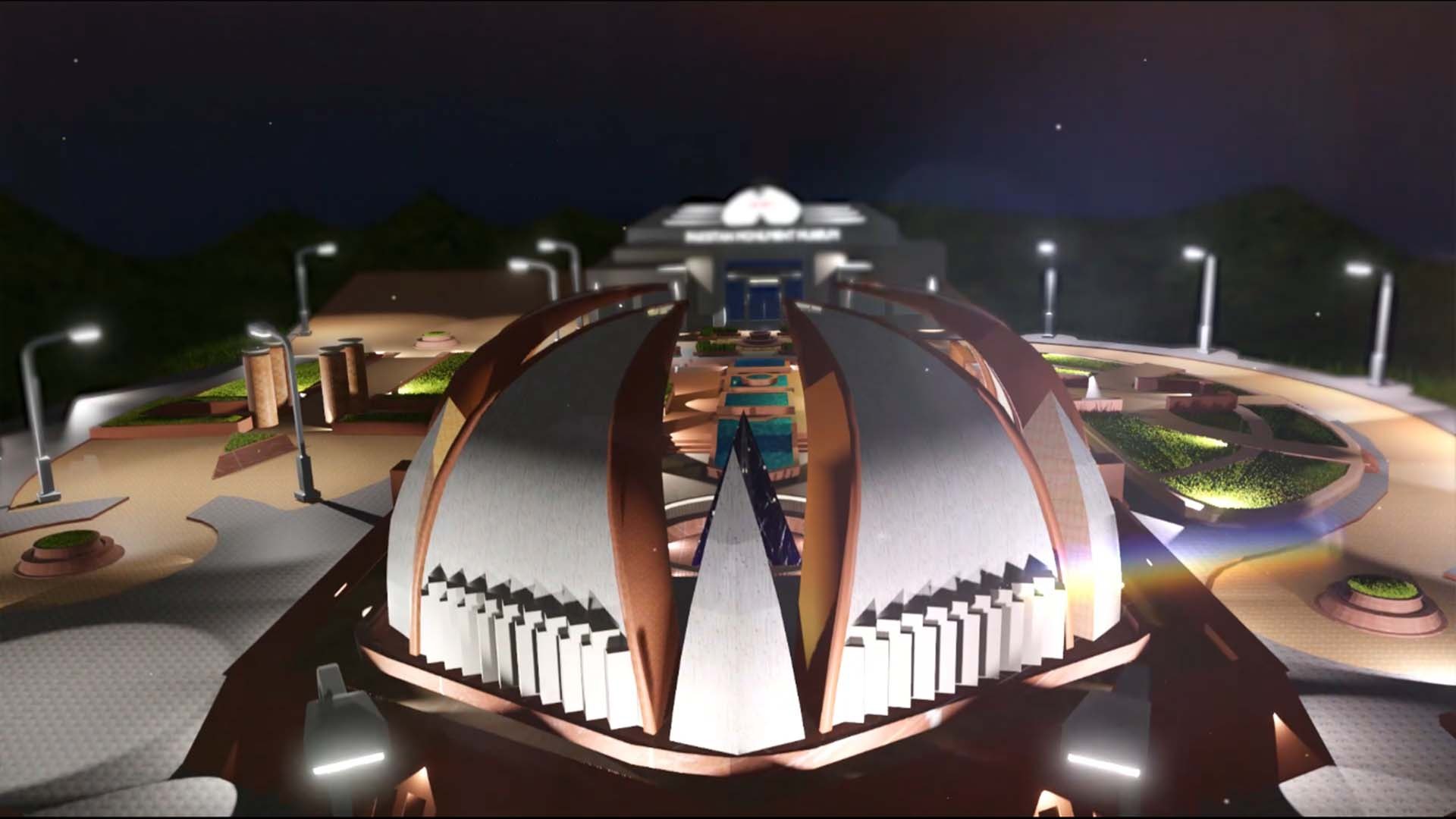 3D Model Pakistan Monument - TurboSquid 2104576