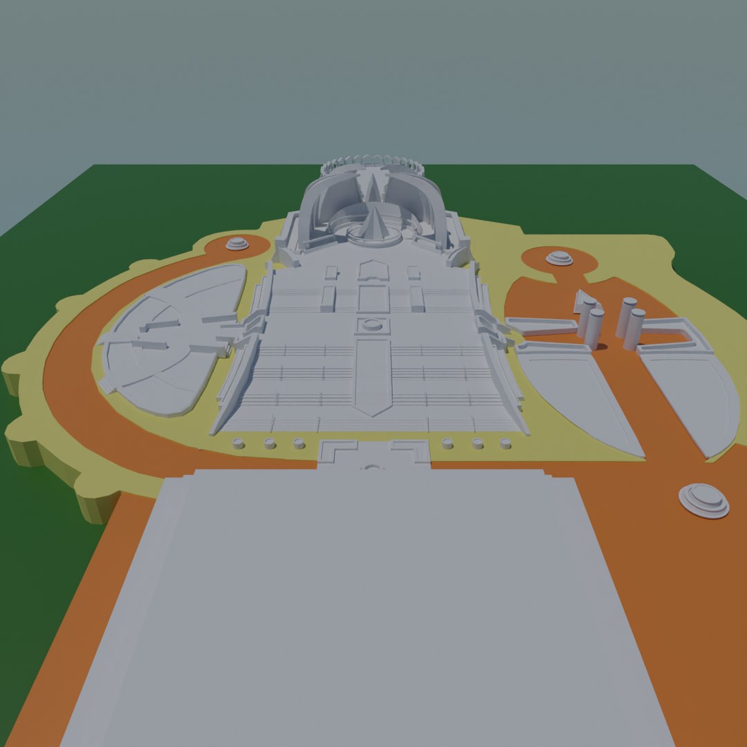 3D Model Pakistan Monument - TurboSquid 2104576