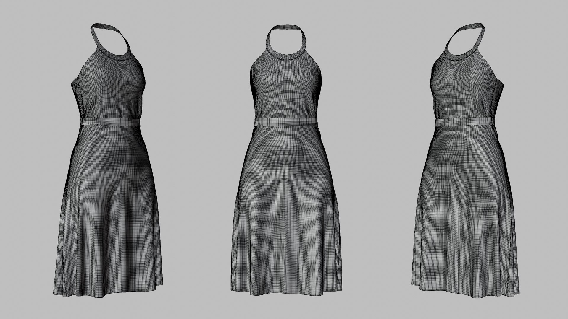 Dress 22 Little Boy Blue With Design 3D Model - TurboSquid 2473551