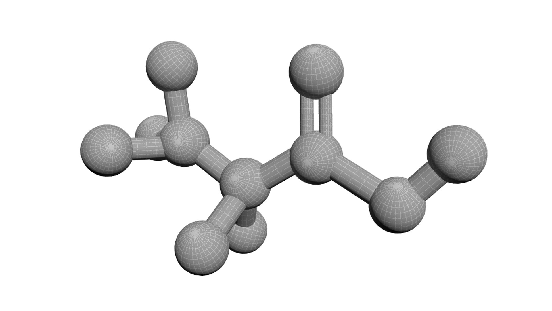 Propionic Acid Molecule Ch3ch2cooh 3D Model - TurboSquid 1426785