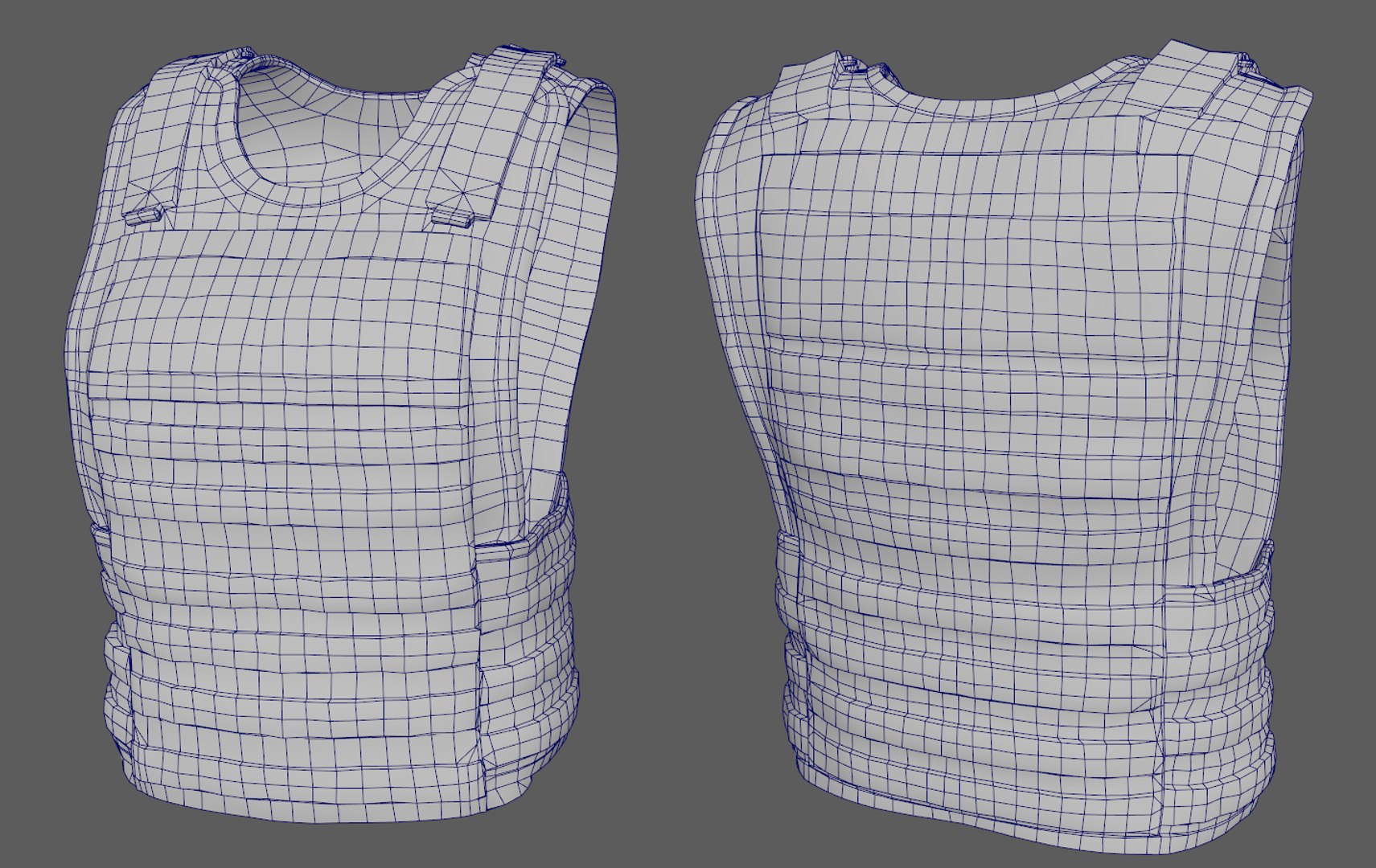 3D Model Body Armor Vest Game-Ready - TurboSquid 2023064