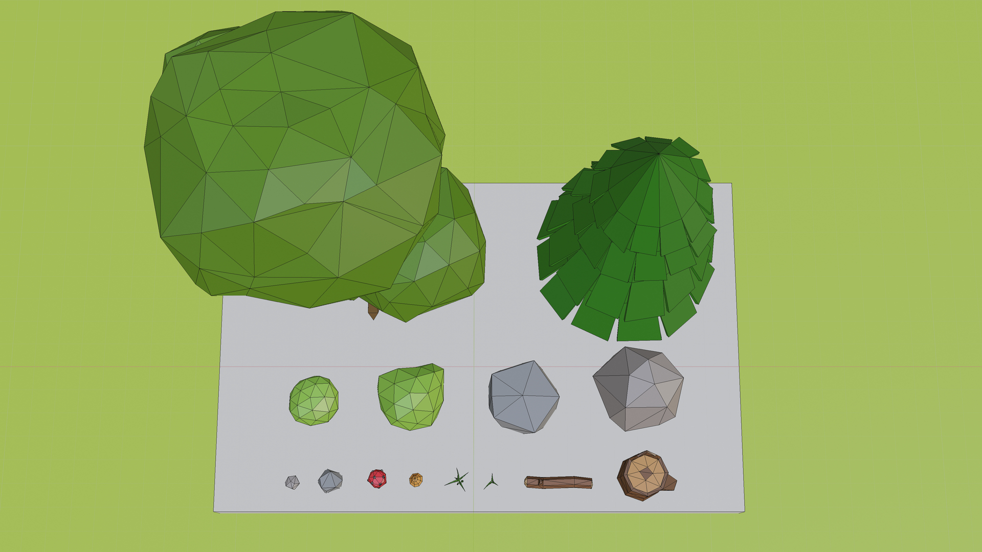 Free 3D assets tree grass rocks - TurboSquid 1498368