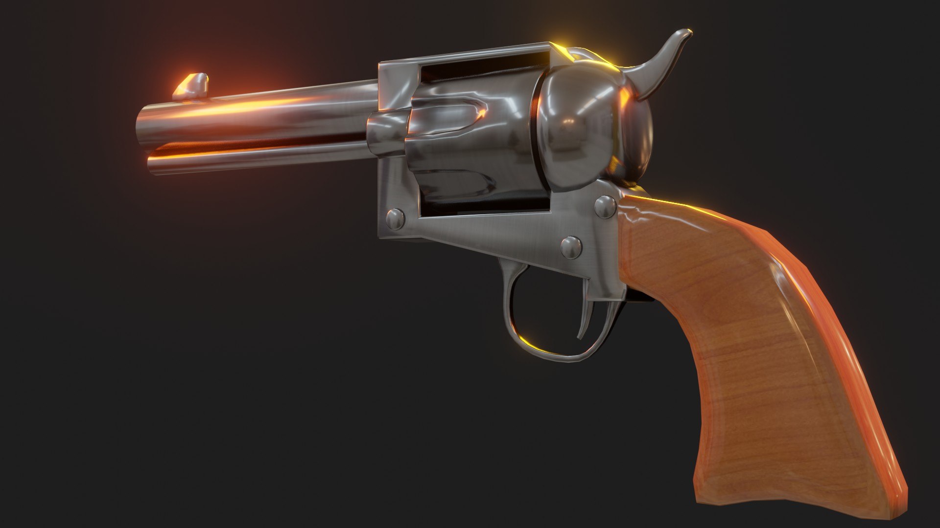 3D Revolver Gun - Low Poly - Game Ready - PBR - TurboSquid 1785332