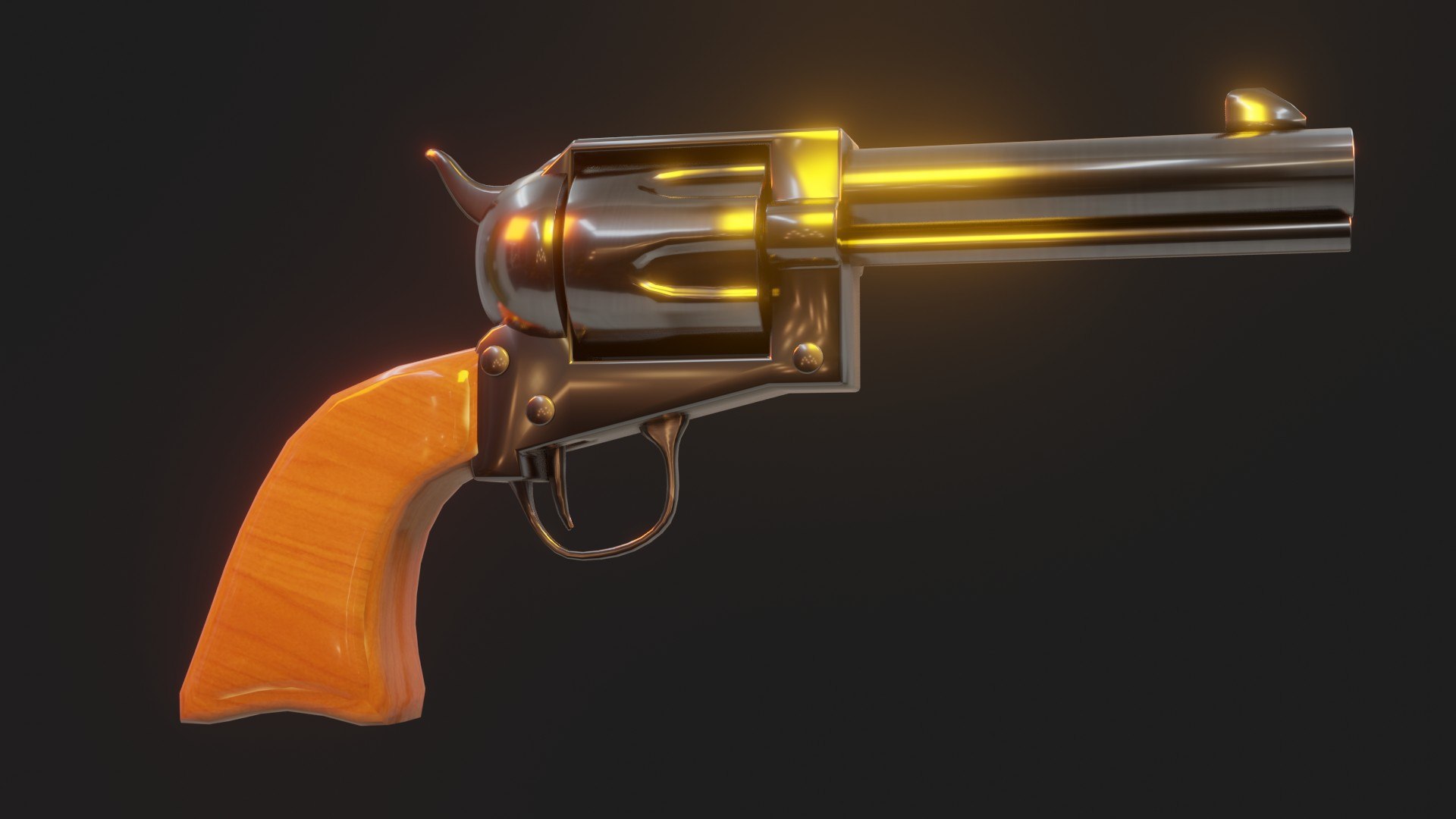 3D Revolver Gun - Low Poly - Game Ready - PBR - TurboSquid 1785332