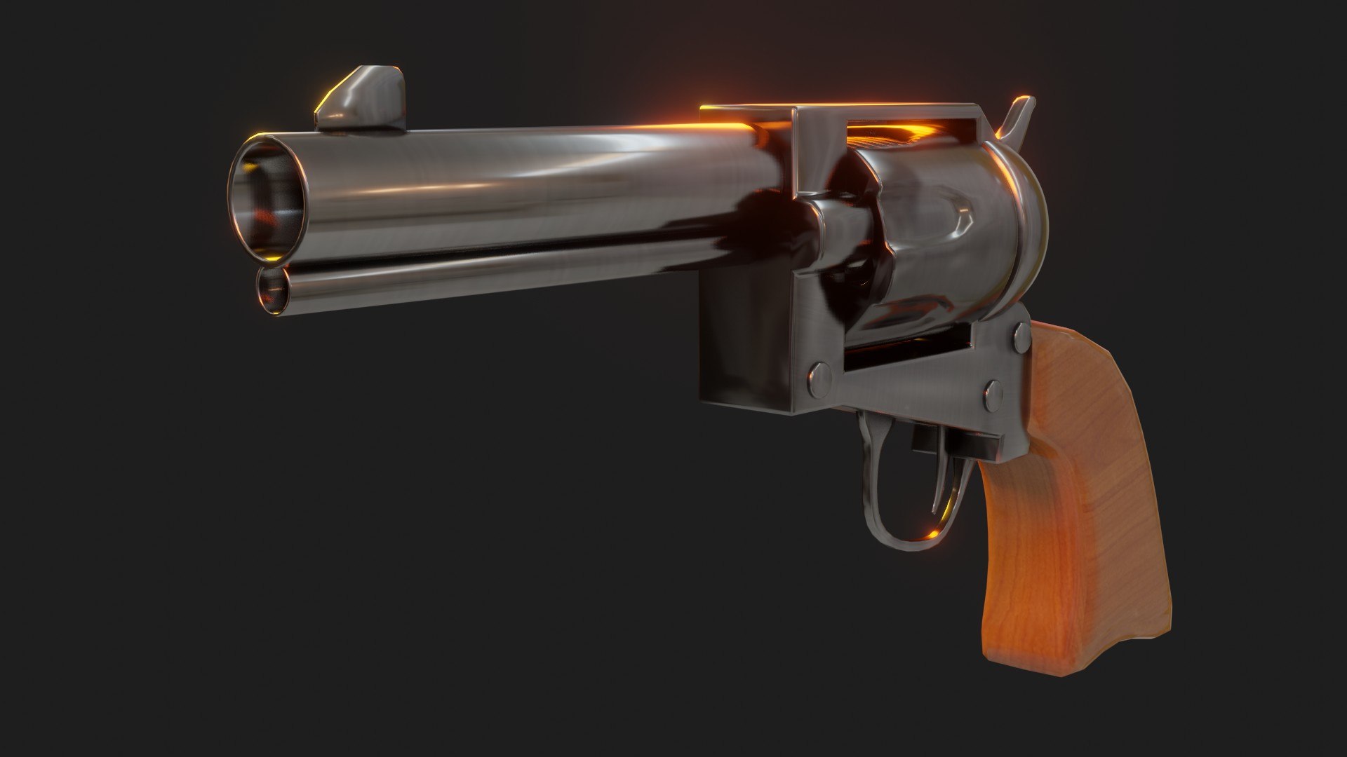 3D Revolver Gun - Low Poly - Game Ready - PBR - TurboSquid 1785332