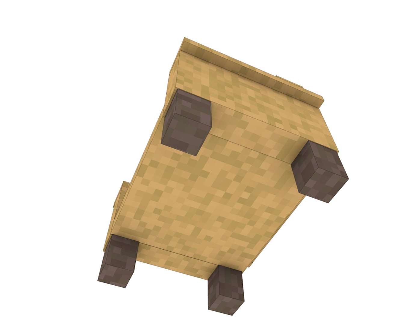 Armchair Minecraft Furniture C4d