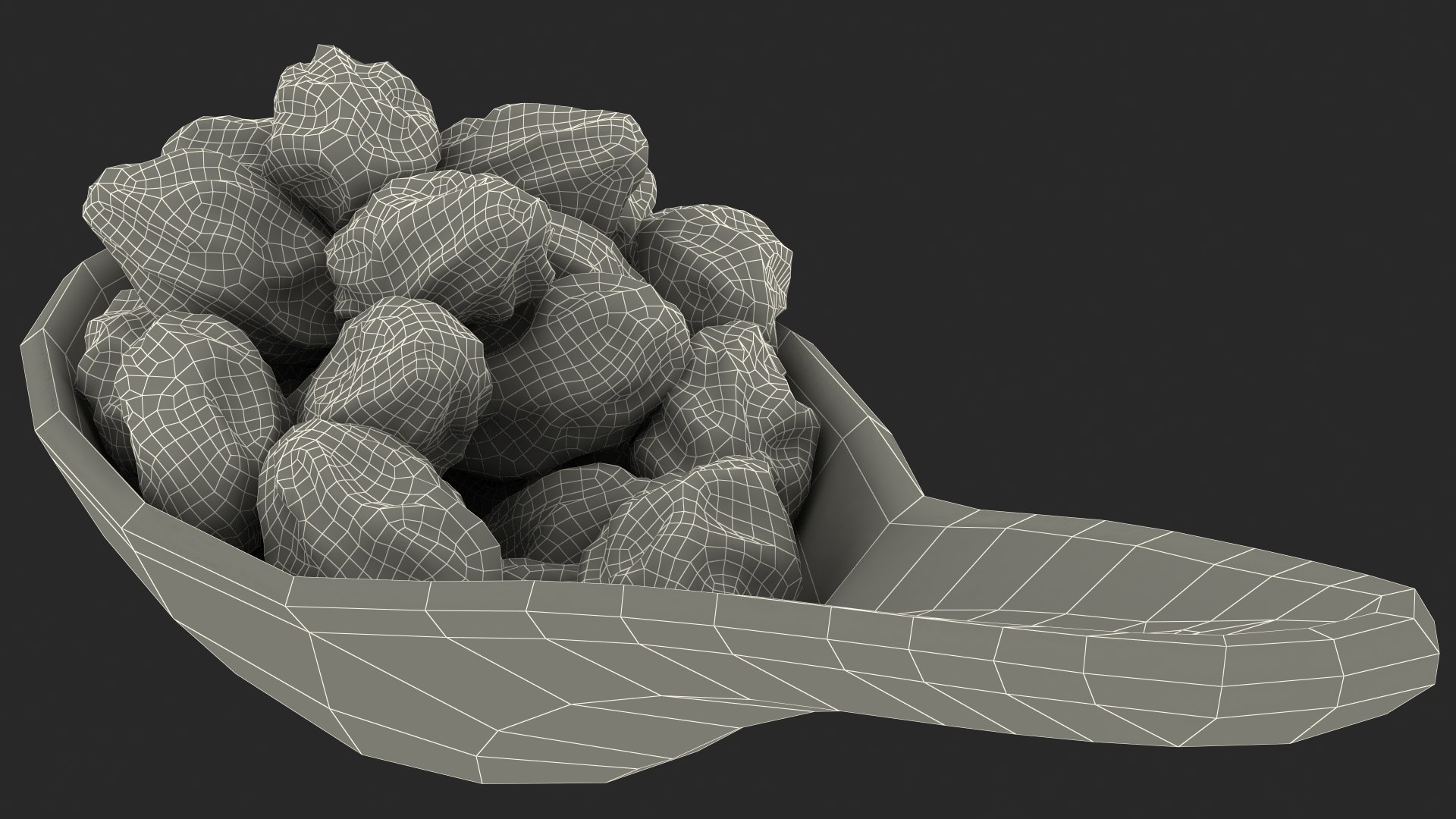 3D model Spoon with Mixed Raisins - TurboSquid 1782480