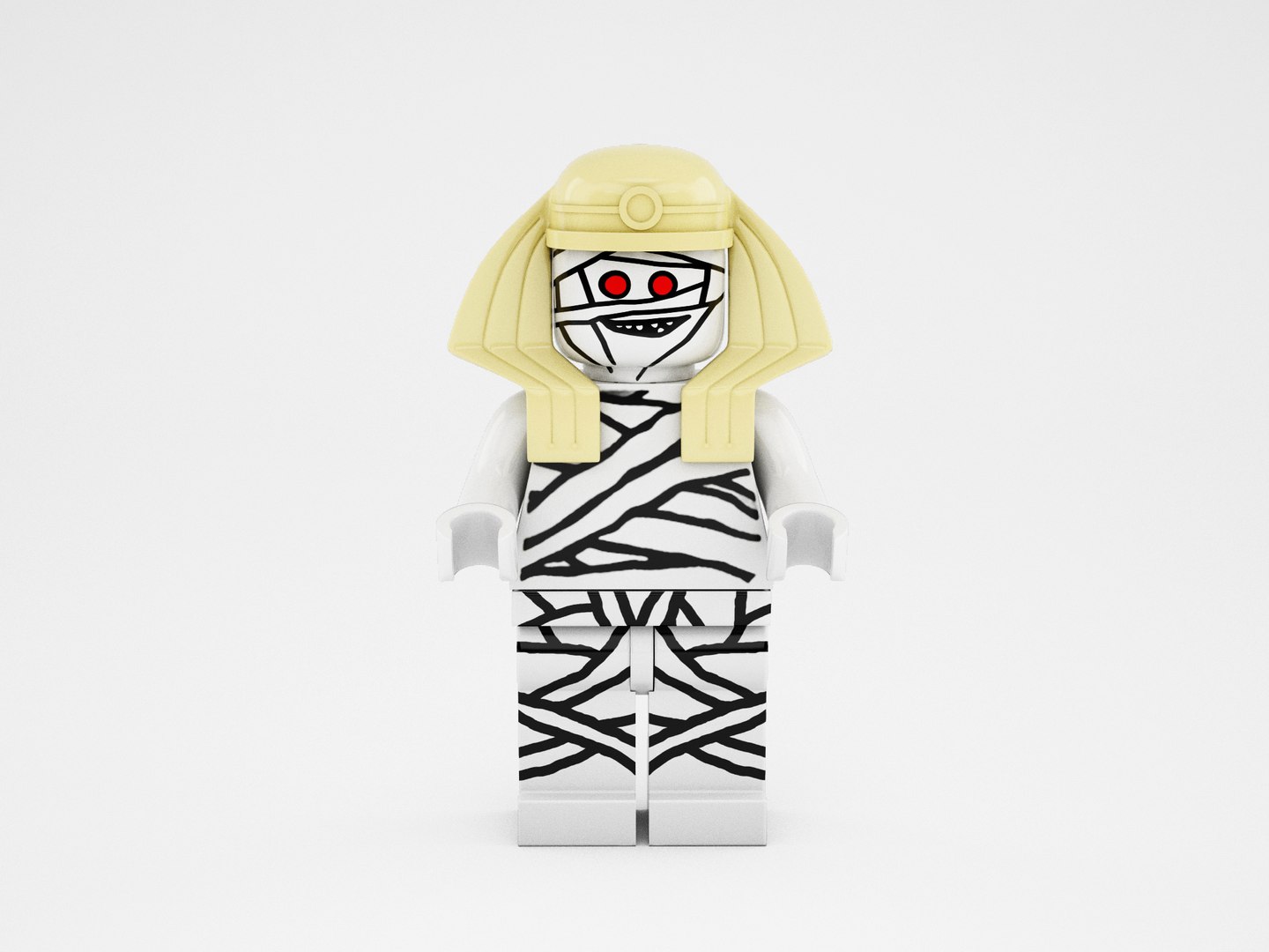 lego mummy 3d model