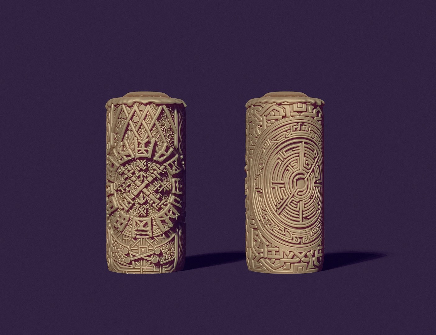 A Master Model Candle In A Mystical Scandinavian Style 3D Model ...