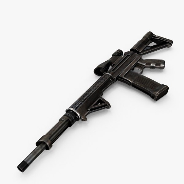 3D Blender sniper rifle military