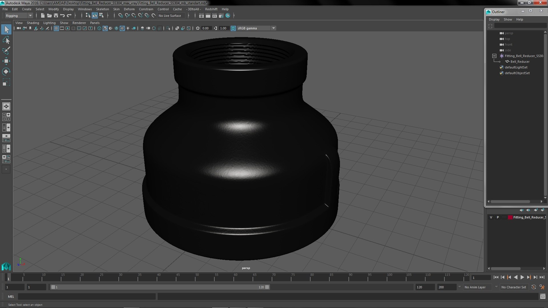 Fitting Bell Reducer SS304 3D - TurboSquid 1942198