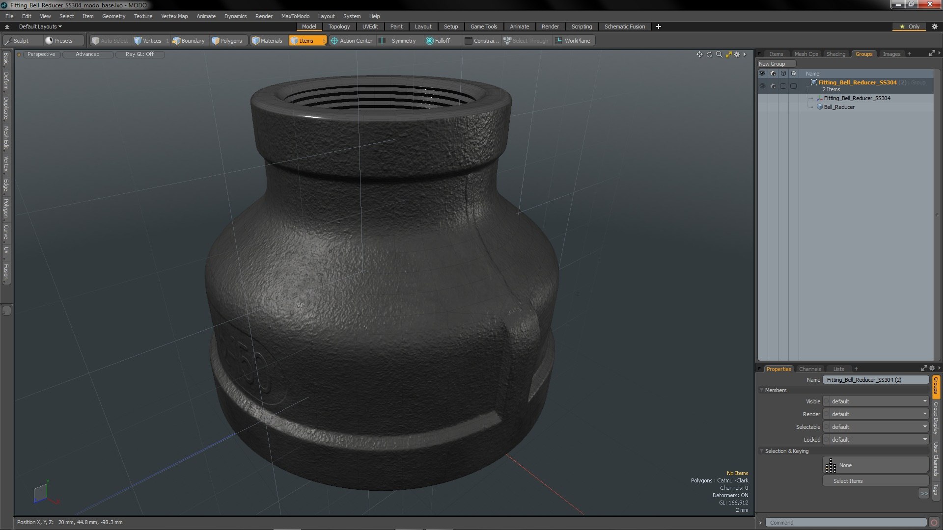Fitting Bell Reducer SS304 3D - TurboSquid 1942198