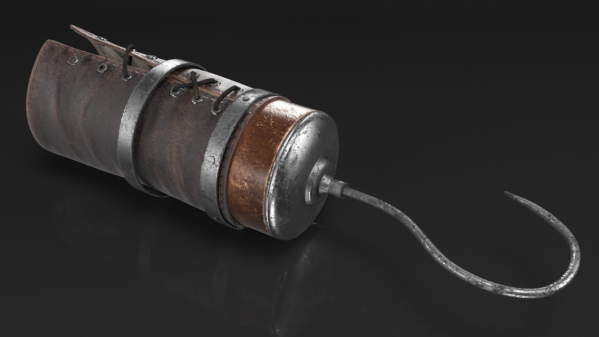 3D Pirate Prosthetic Hook Arm Model - TurboSquid 1715324