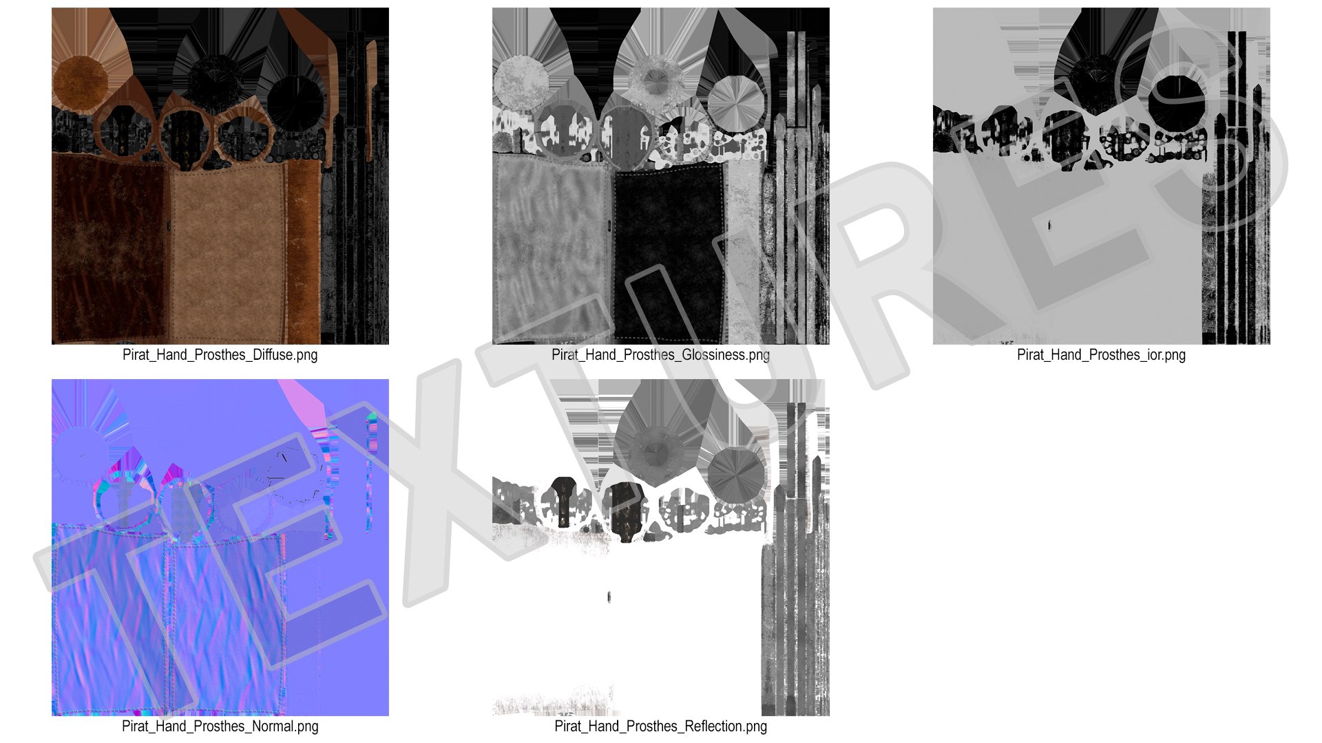 3D Pirate Prosthetic Hook Arm model - TurboSquid 1715324