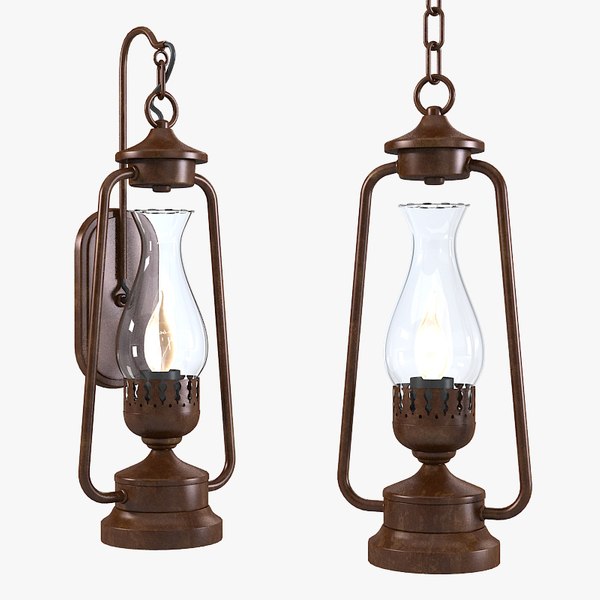 3d rustic lantern